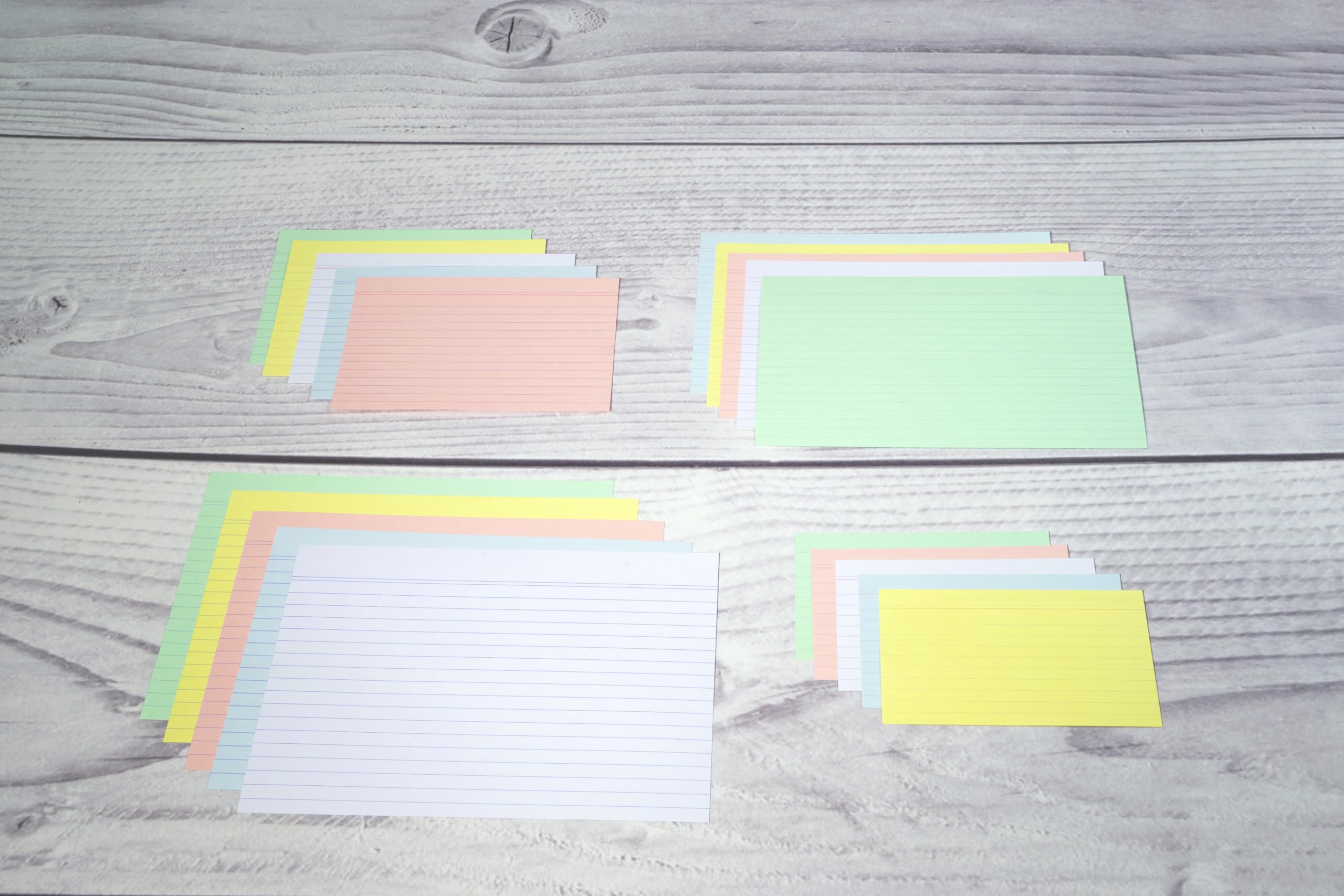 Exacompta - Ref 13849B - Bristol Lined Record Cards (Pack of 100) - A6 in Size, 205gsm Card, Compatible with Printers - Suitable for Exam Revision & Notes - Green