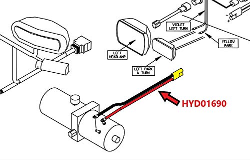 Professional Parts Warehouse Aftermarket Boss 36" Power/Ground Cable Plow Side HYD01690