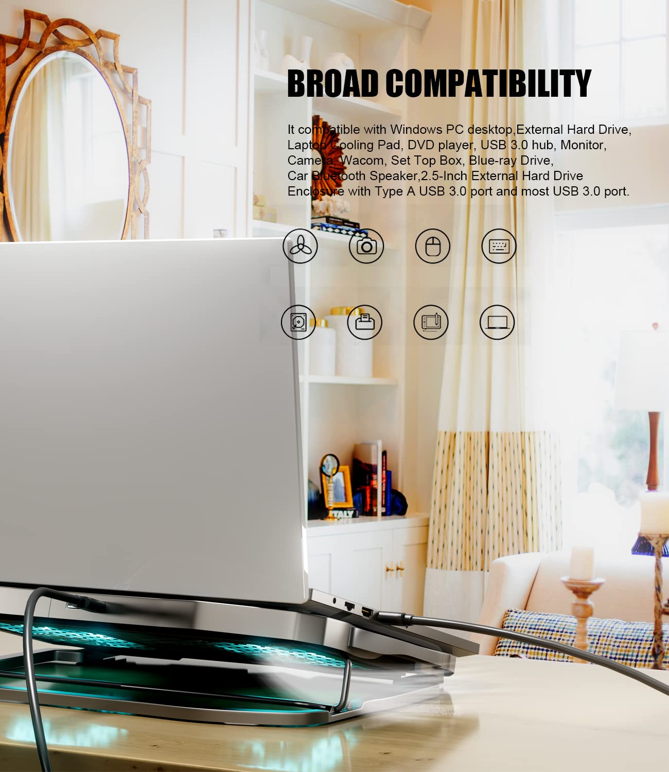 PANPEO USB 3.0 Cable 6.6ft, USB to USB Cable/Male to Male USB Cable/Super Speed A Male to A Male - Gold Plated Plug
