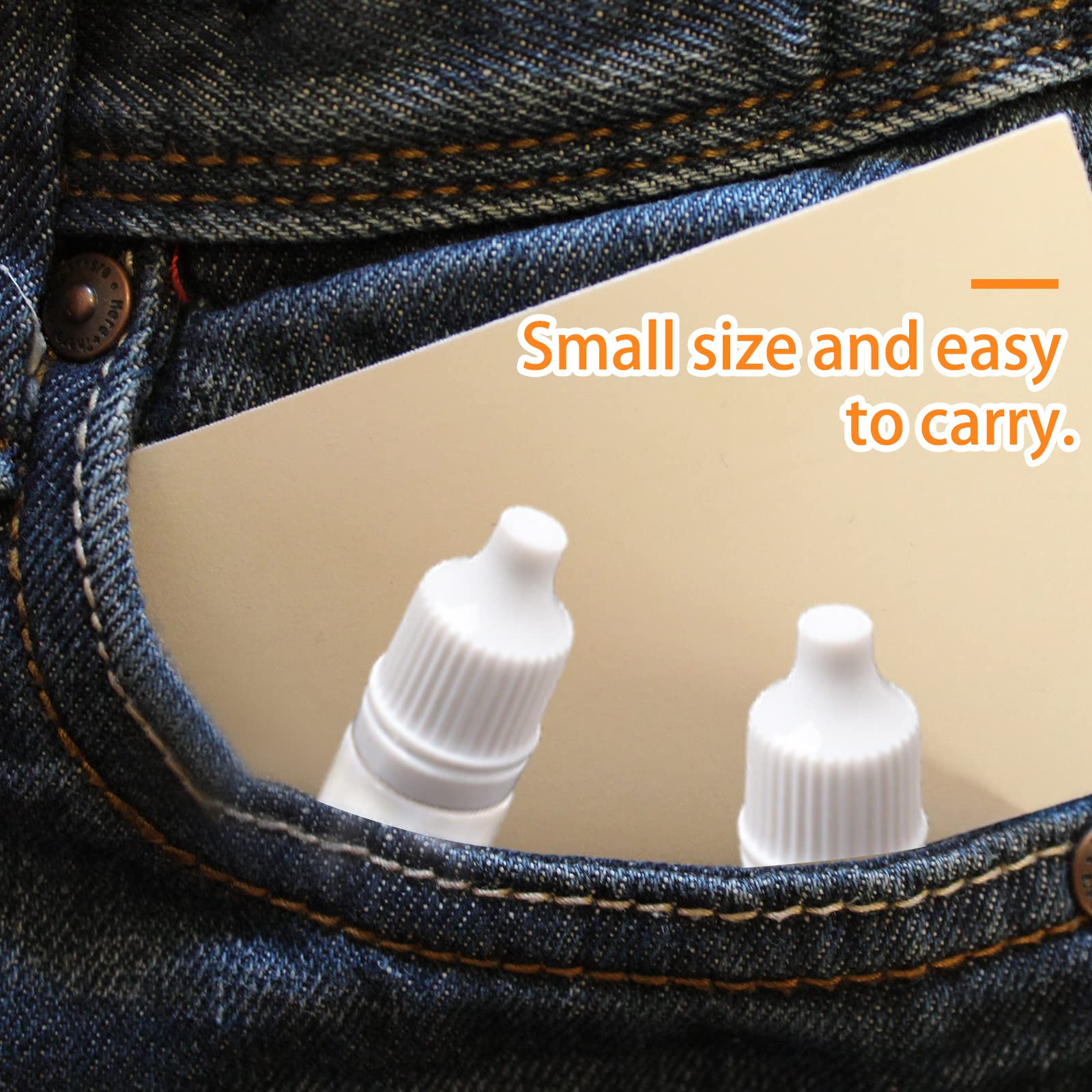 IRA POLLITT 80PCS 2ml Plastic Empty Dropper Bottles Squeezable Eyedrops Dropping Bottle Liquid Dropper with Screw Cap and Plug for Home and Travel