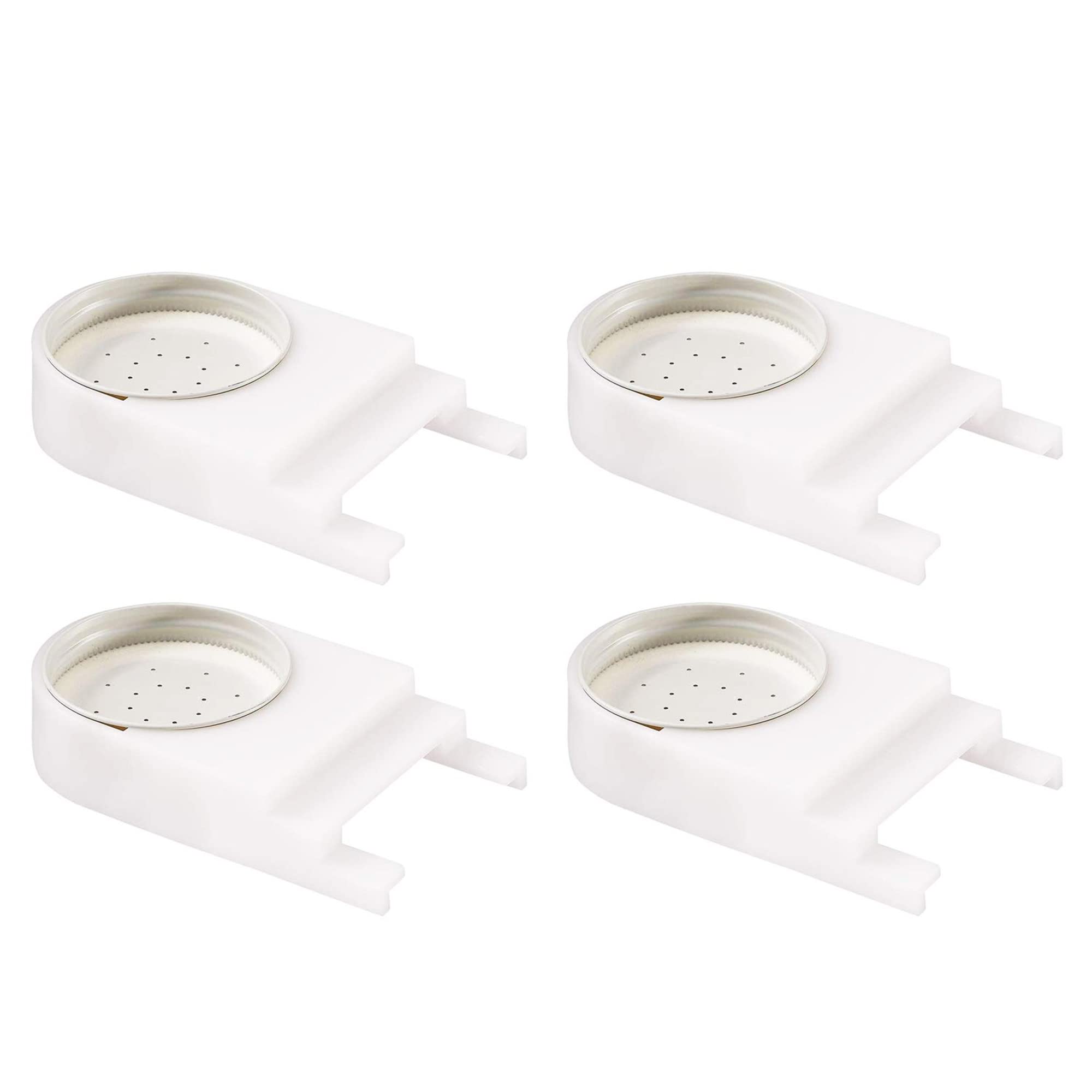 Mama Bee's Homestead Supply 4 Pack Bee Feeders Easy-to-Install Beekeeping Beehive Equipment Perforated Lid Fits Mason and Plastic Jars Water and Sugar Syrup Entry Feeder or Top Dispenser Beekeeping