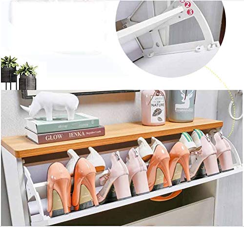 N/A Dump Shoe Cabinet -Thin 24cm Home Entrance Simple Economical Multi-Function Hall Storage Entrance Porch Shoe Cabinet