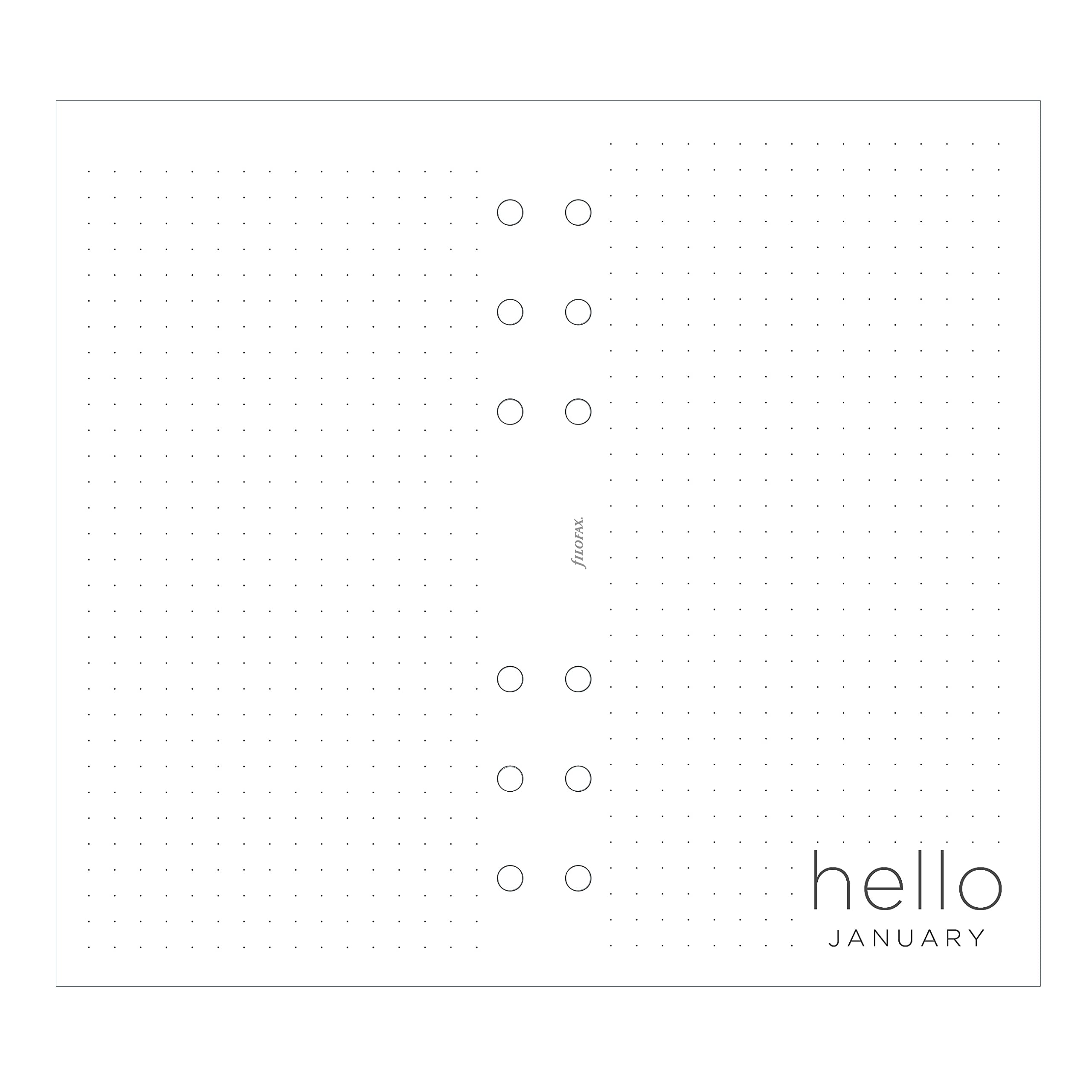 Filofax Refill, Personal/Compact Size, Week-to-View, Minimal Diary Pack, White Paper, Multilingual: Five Languages, 2022 (C68490-22)