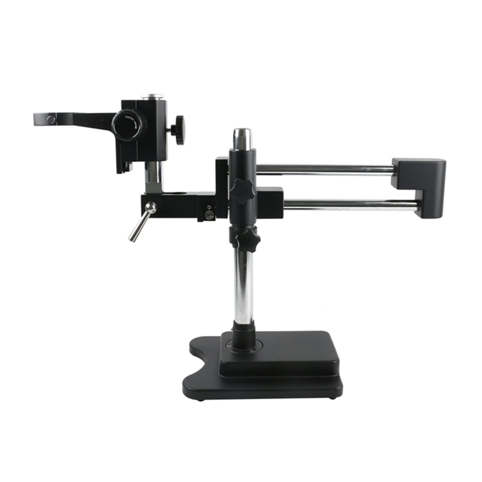 IULJH Universal Double Boom Lab Industrial Zoom Trinocular Stereo Microscope Stand Holder Bracket Arm 76mm Microscopio Accessories (Color : E)