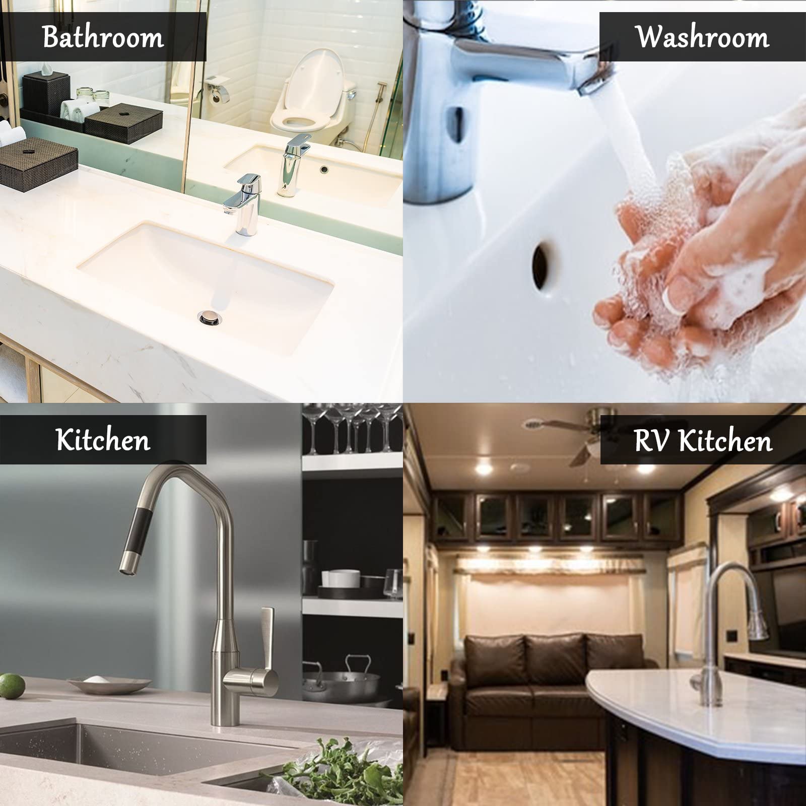 Kitchen Faucet Mats 4 Pieces Constellations Absorbent Faucet Sink Splash Guard Bathroom Counter and RV,Faucet Counter Sink Water Stains Preventer