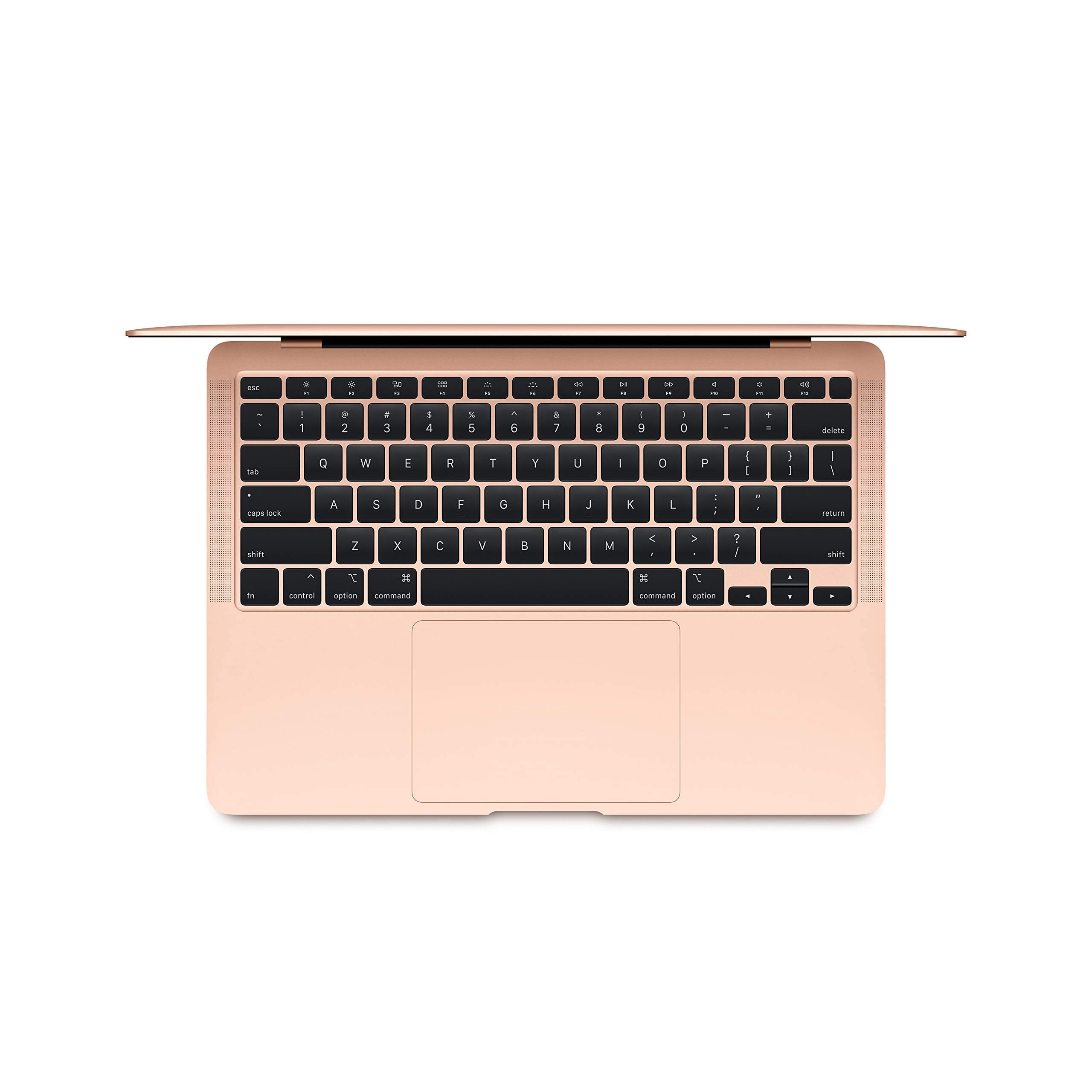 Early 2020 Apple MacBook Air with 1.1GHz Intel Core i3 (13-inch, 16GB RAM, 256GB SSD Storage) (QWERTY English) Gold (Renewed)