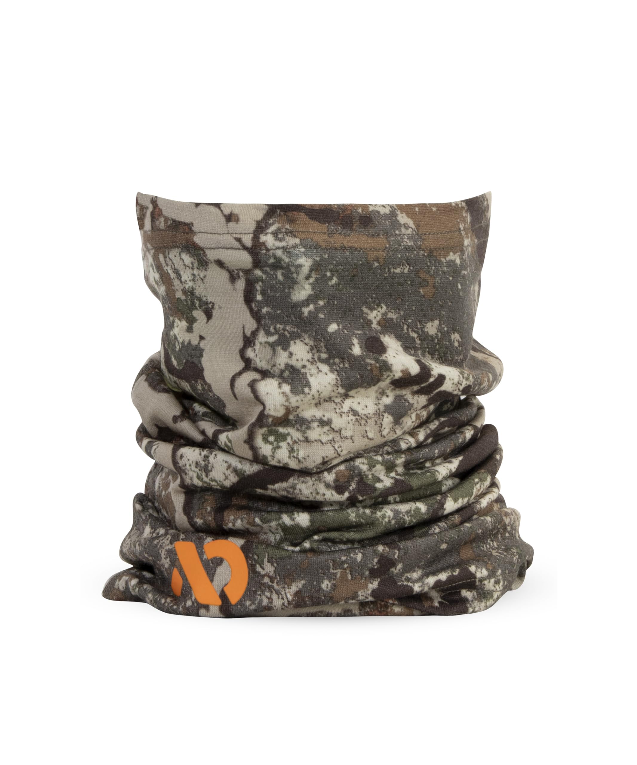 First Lite Aerowool Merino Wool Neck Gaiter - Ultralight Camo Hunting Face Mask - First Lite Specter - One Size