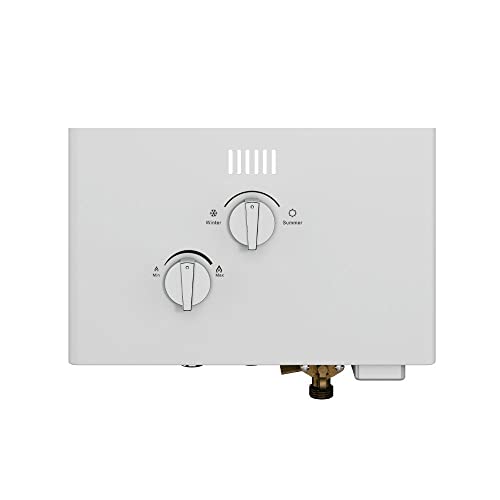 MAREY GA10FLP 2.64 GPM, 68,240 BTU's LP Gas Flow activated Gas Tankless Water Heater, White