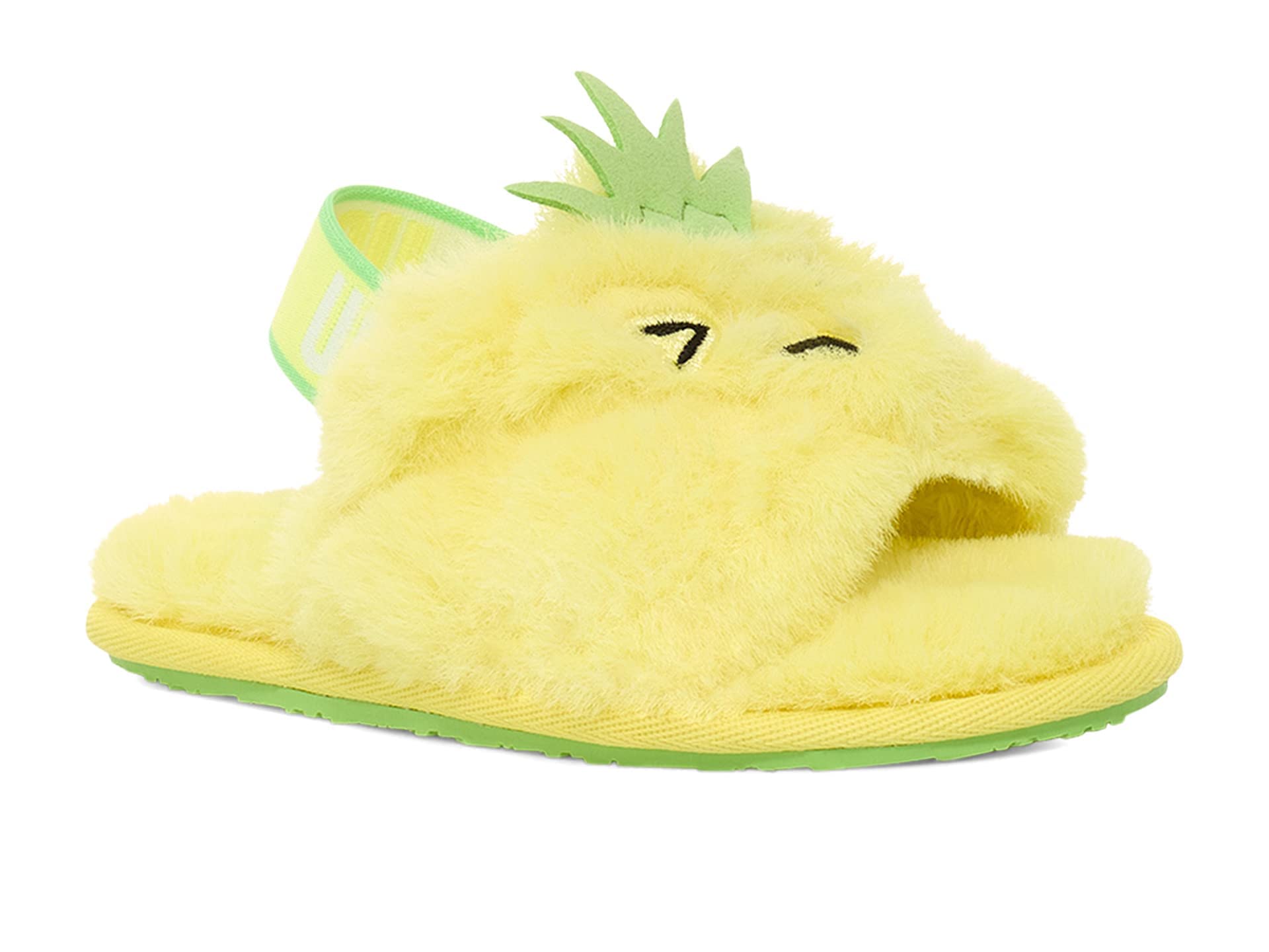 UGG Kids T Fluff Yeah Pineapple STUFFIE Slipper, 10 US Unisex Toddler