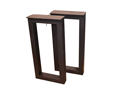 Metal Table Legs, Rectangular Style - Any Size and Color