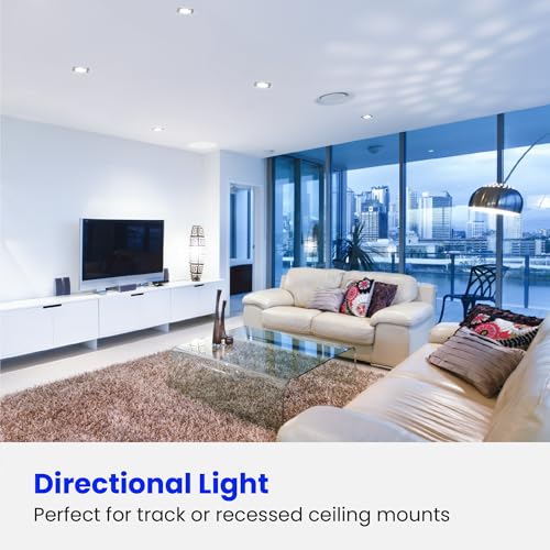 Feit Electric BR30 LED Light Bulbs, 65W Equivalent, Non Dimmable, 10 Year Life, 650 Lumens, 5000K Daylight, E26 Base Recessed Can Light Bulbs, Flood Light Bulbs, Damp Rated, 3 Pack, BR30/850/10KLED/3
