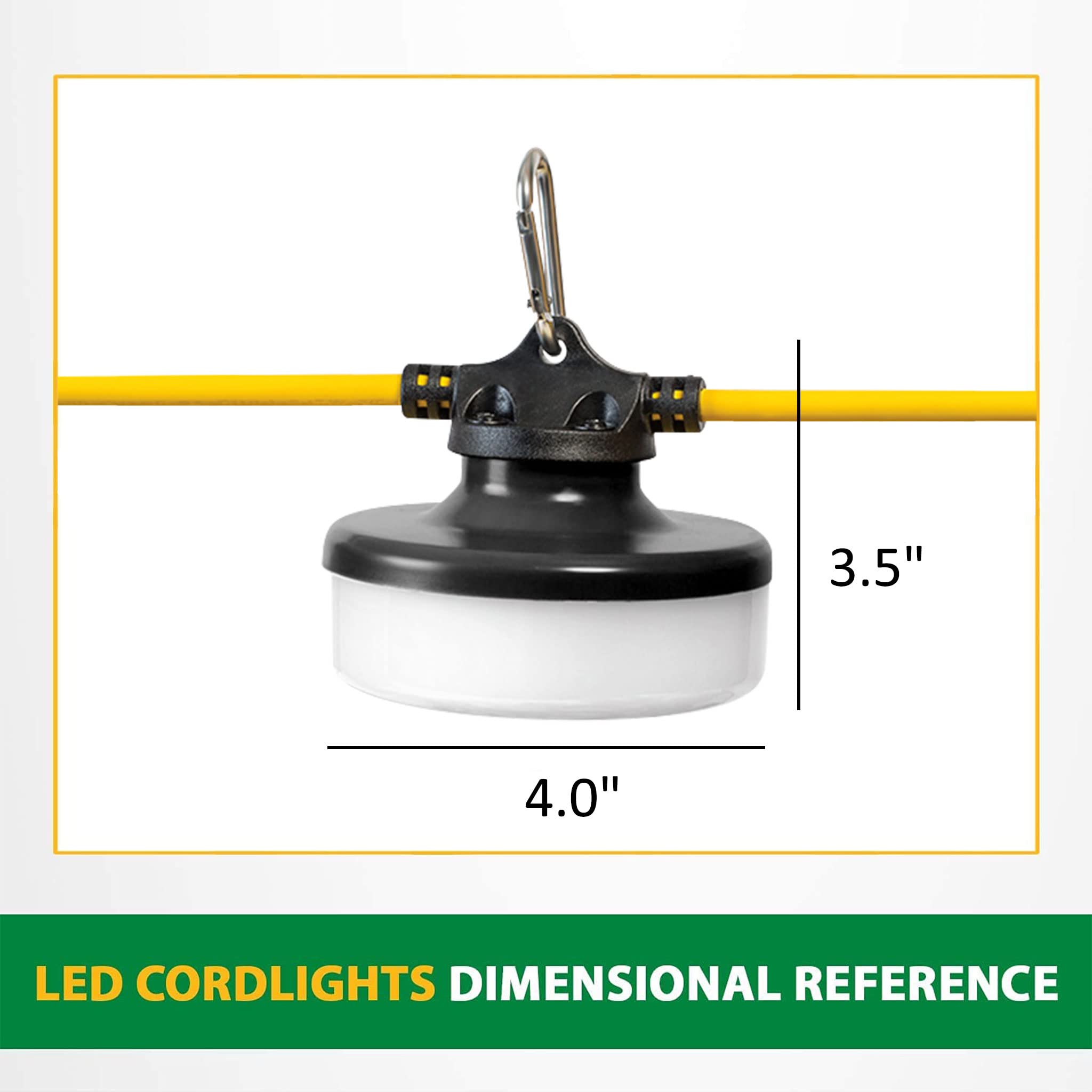 EPCO 100-Foot Temporary LED CordLights are used for Construction and Renovation Job Sites and other outdoor applications