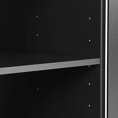 South Shore Morgan Small 2-Door Storage Cabinet Pure Black, 31.5" x 32 3/8" x 32 7/8"