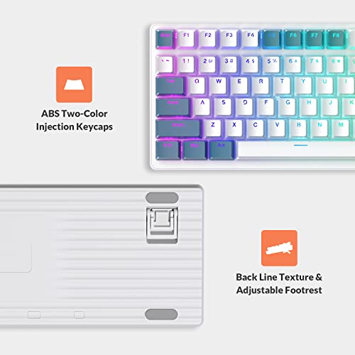 K3-95% Wired Gaming Keyboard and ultra-light honeycomb mouse with Coiled Usb C Cable,Clicky Blue Switch LIGHTSYNC RGB Chroma Backlit TKL 98 key 4 in 1 Gaming Bundle Retro Metal Panel for PC/Mac