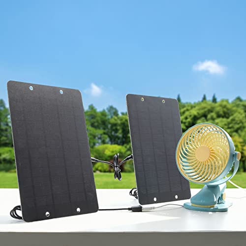 Mini Solar Panel,5V 6W USB Monocrystalline Solar Panel Charger,Waterproof Solar Charger with Built-in Voltage Stabilization System for Smart Phone,Power Bank and GPS Unit