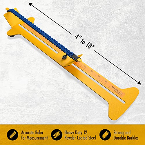SpeedyJig XL Paracord Bracelet Kit & Jig | Adjustable Frame | Craft 4β to 18β Survival Bracelets, Jewelry, Keychains | Craft Idea for Adults & Children | Includes Cords & Buckles | USA Made