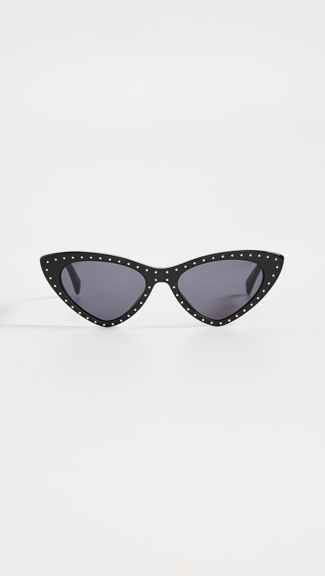 Moschino Women's Pointed Cat Eye Sunglasses, Black/Grey Blue, One Size