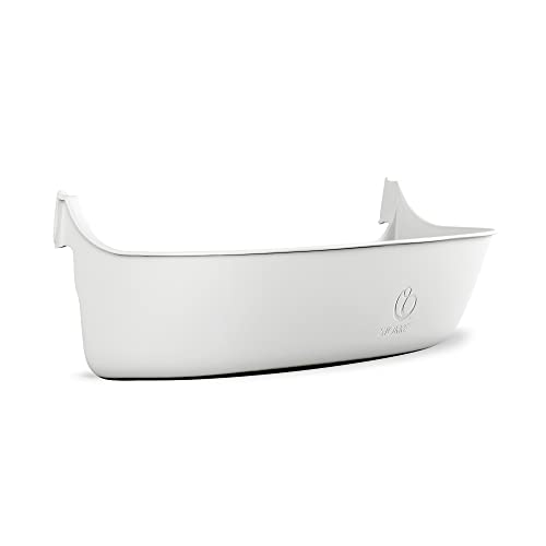 Tripp Trapp Storage, White - Flexible + Smart Storage Solution - Fits All Tripp Trapp Chairs Made After 2003 - Multifunctional, Safe + Easy to Use - Dishwasher Safe & BPA-Free