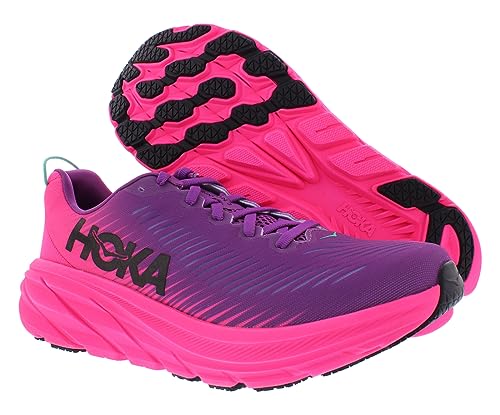 HOKA ONE ONE Rincon 3 Womens Shoes Size 7, Color: Beautyberry/Knockout Pink