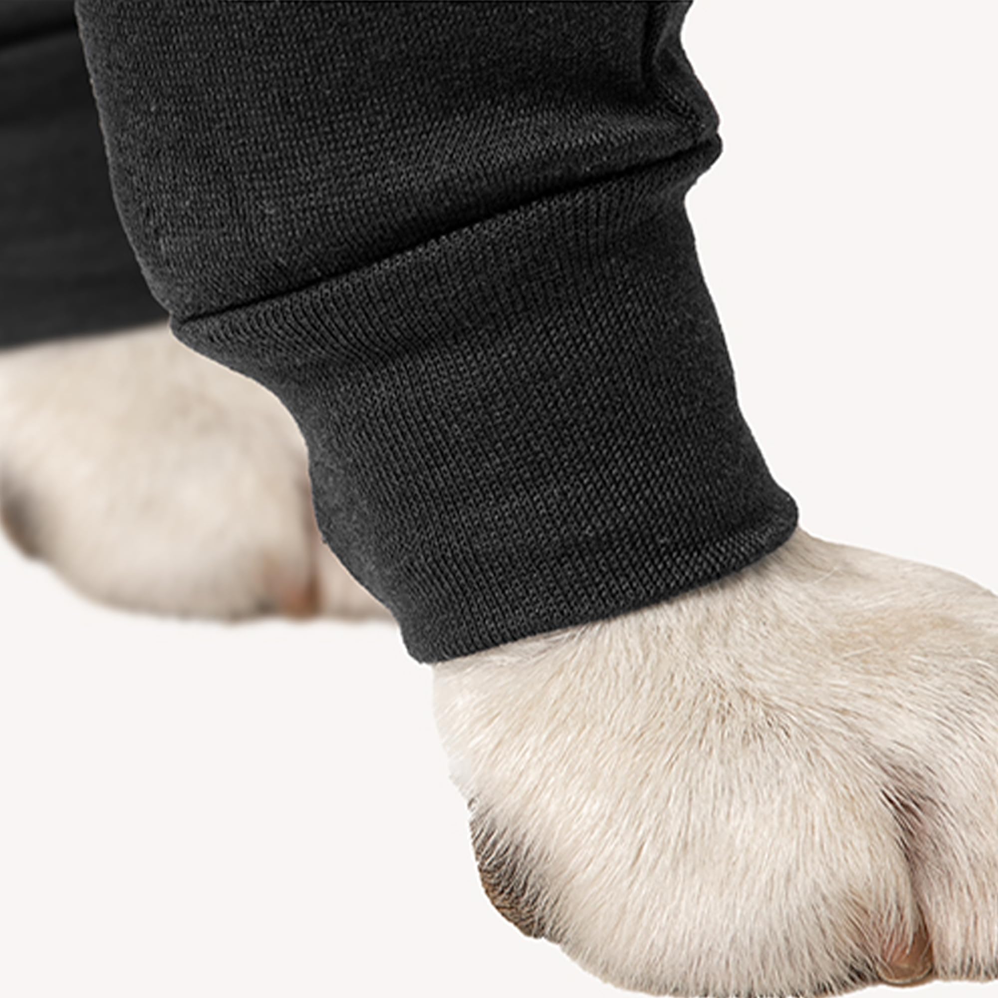 Suitical Recovery Sleeve for Dogs | Double Sleeve Front Leg Protection After Surgery | Dog Sleeve to Stop Licking | Chest Circumference 25.2”- 33.1” | Sleeve Length 13.8” | L | Double Sleeve