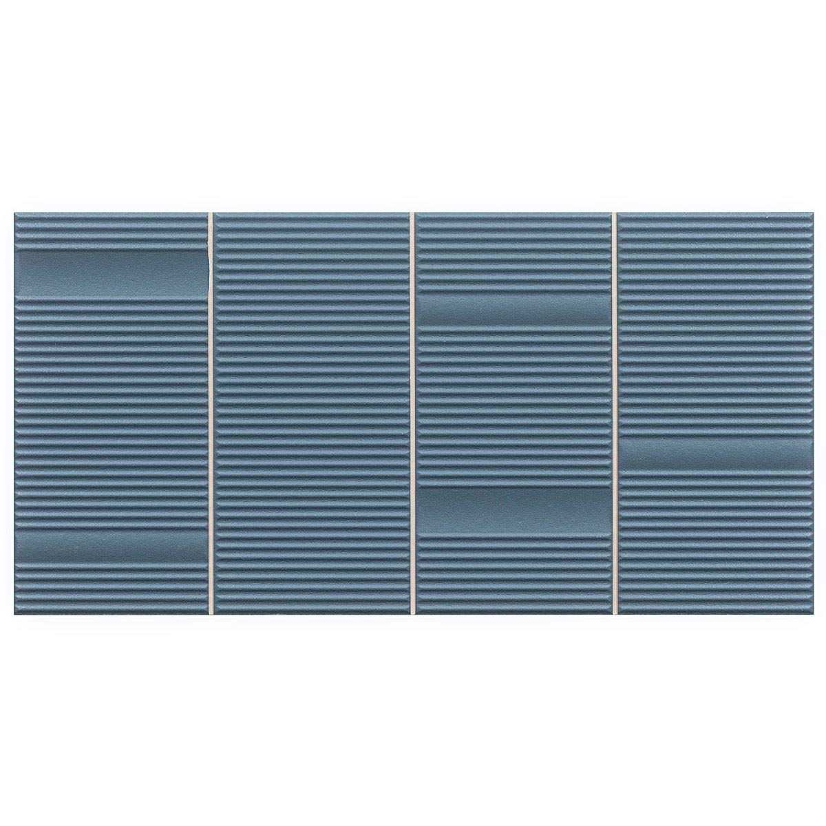 Flyer Blue 7.87 in. x 15.74 in. Matte Backsplash, Kitchen, Bathroom Ceramic Wall Tile (12 Pieces 10.32 Sq. Ft. / Case)