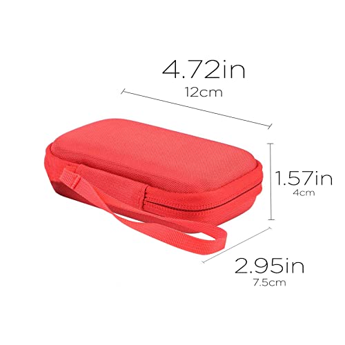 Hard Travel Case Replacement for Samsung T3 T5 Portable 250GB 500GB 1TB 2TB SSD USB 3.0 External Solid State Drives by co2CREA (Red Case)