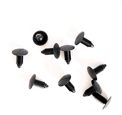 KOMORAX 50 pcs Medium Multi-Gauge Rivet 3/16" or 7/32" Hole Patio Strapping Fasteners Webbing Lawn Chair Lounge (Black)