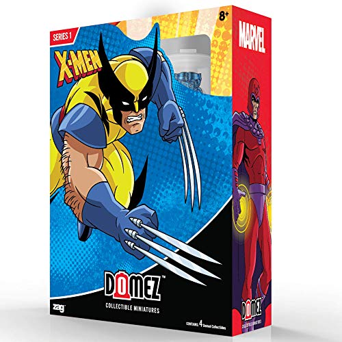 Domez Marvel’s X-Men Classic Series 1 Collector’s Box Set - Features Wolverine, Cyclops, Beast, Master of Magnetism - Authentic & Highly Detailed Collectible Characters - Connect, Collect, Display