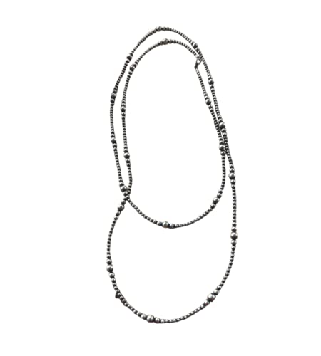 Hippie Cowgirl Couture 60''''Navajo Style'' Sterling Pearls