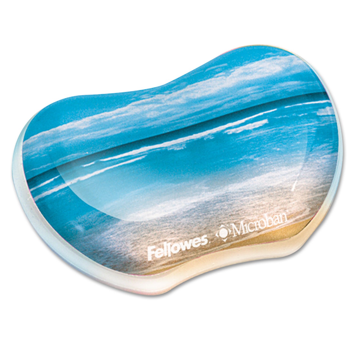 Fellowes Photo Gel Utility Wrist Rest with Microban Protection, Sandy Beach (9179501)