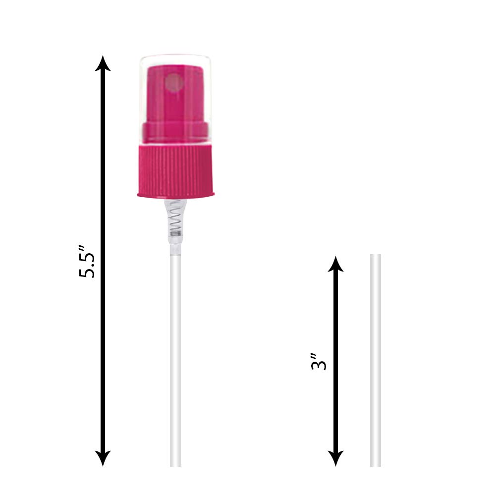 Essential Oil Spray Tops For 5, 10, 15 to 100 ml Bottles. Reduce, Reuse and Recycle Your Empty EO Containers and Bottles With Our Fine Mist Sprayer Replacement Pump (Rainbow) by Got Oil Supplies