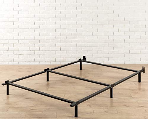 ZINUS Paige Compack 7 Inch Heavy Duty Bed Frame, for Box Spring and Mattress Sets, Twin, Black