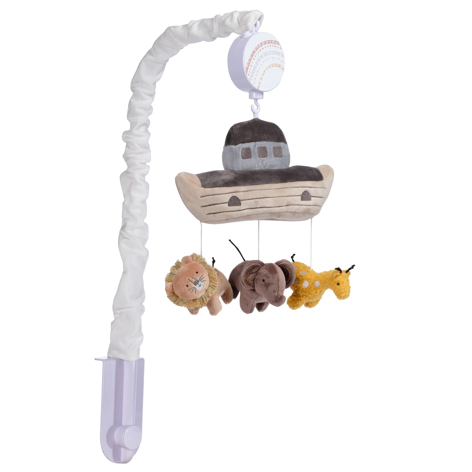Lambs & Ivy Baby Noah Ark with Animals Musical Baby Crib Mobile Soother Toy