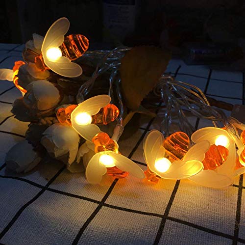 FGRBZHY Little bee Solar Light String Outdoor Decoration LED Lights Home Garden Christmas Lights 20 Bees A