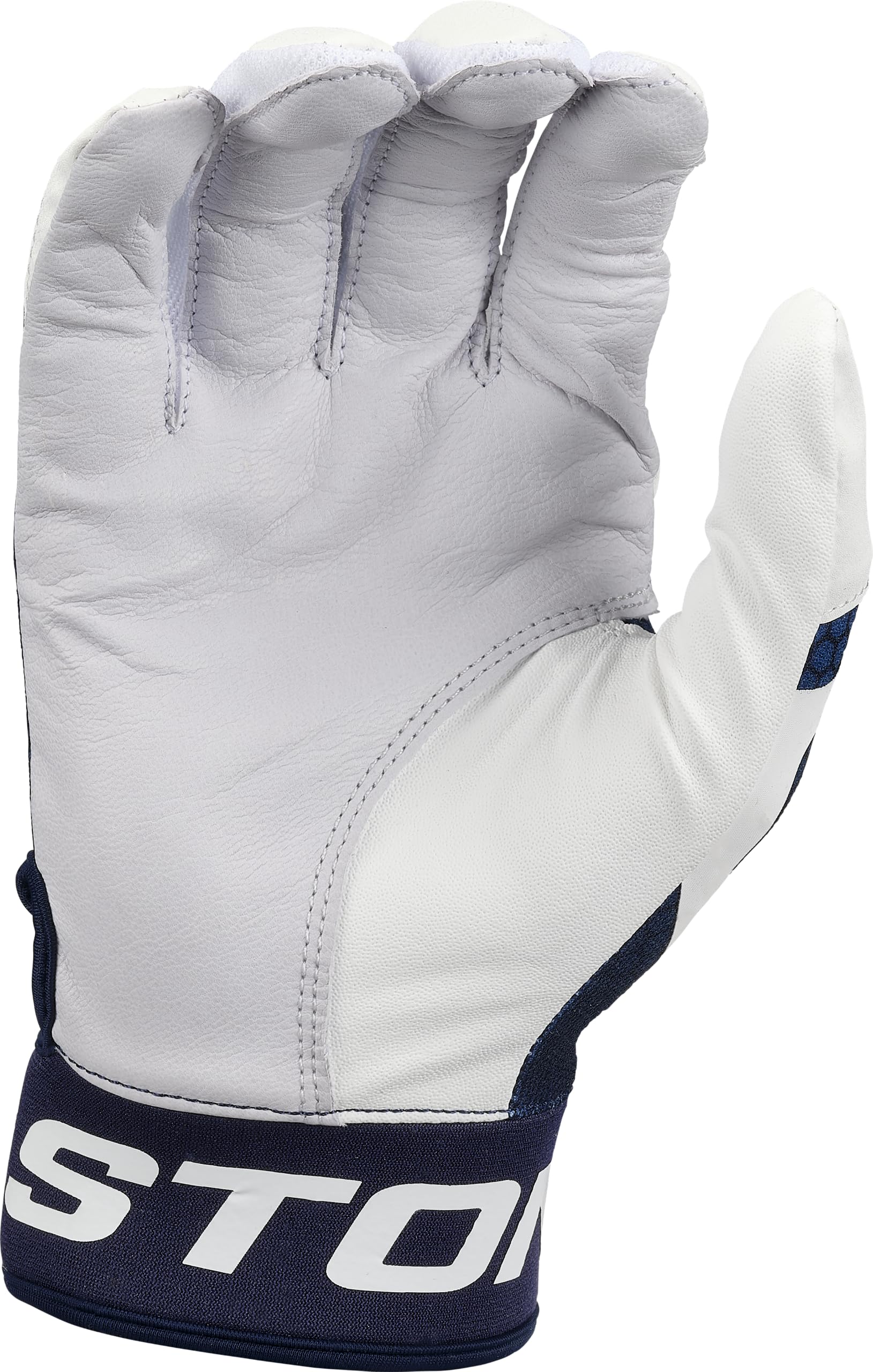 Easton | MAV GT Baseball Batting Gloves | White/Navy | Adult Medium