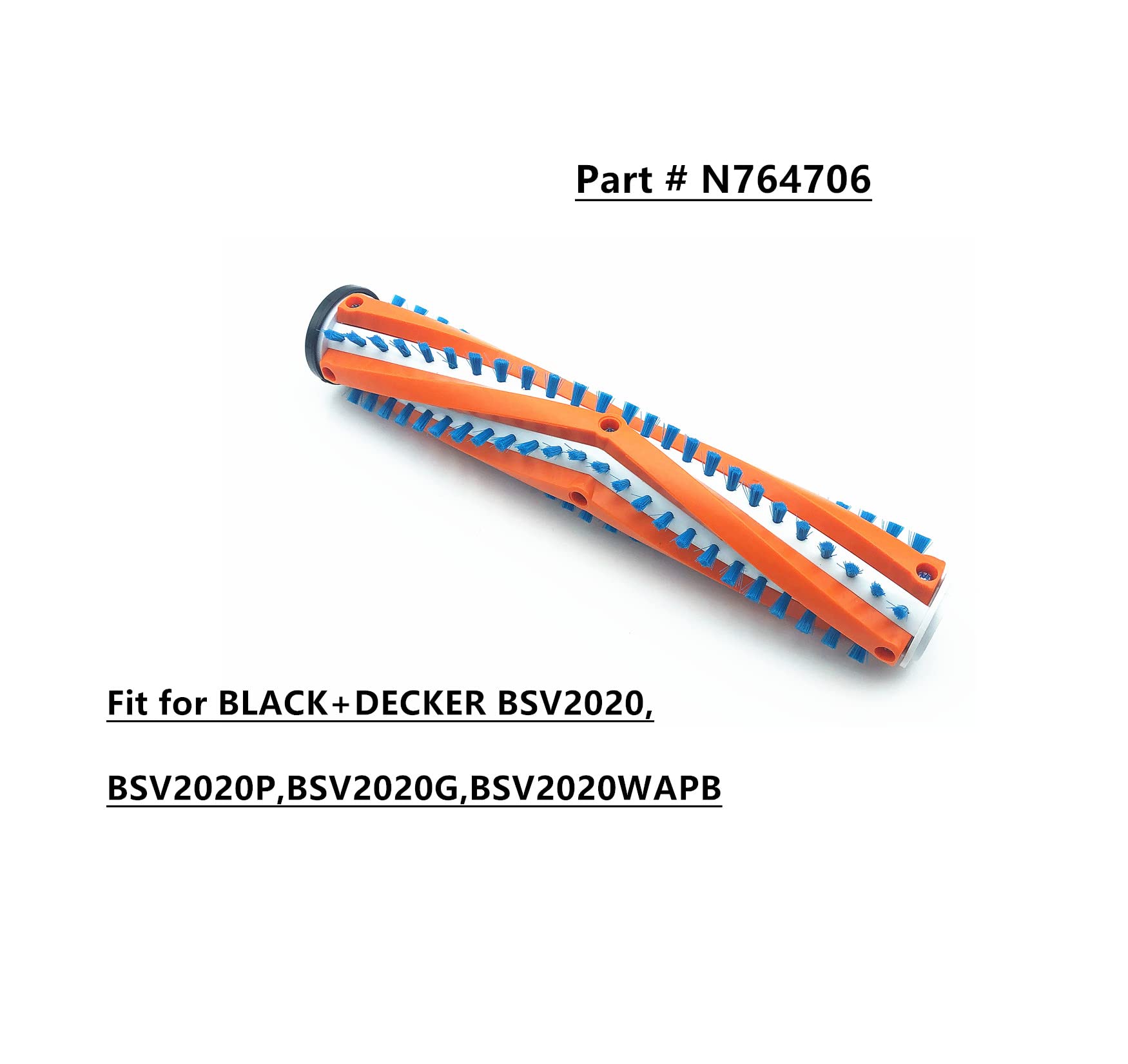 Eicea Brush Roller Compatible with Black + Decker BSV2020,BSV2020P,BSV2020G Powerseries Extreme Cordless Stick Vacuum Cleaner (XS0019)