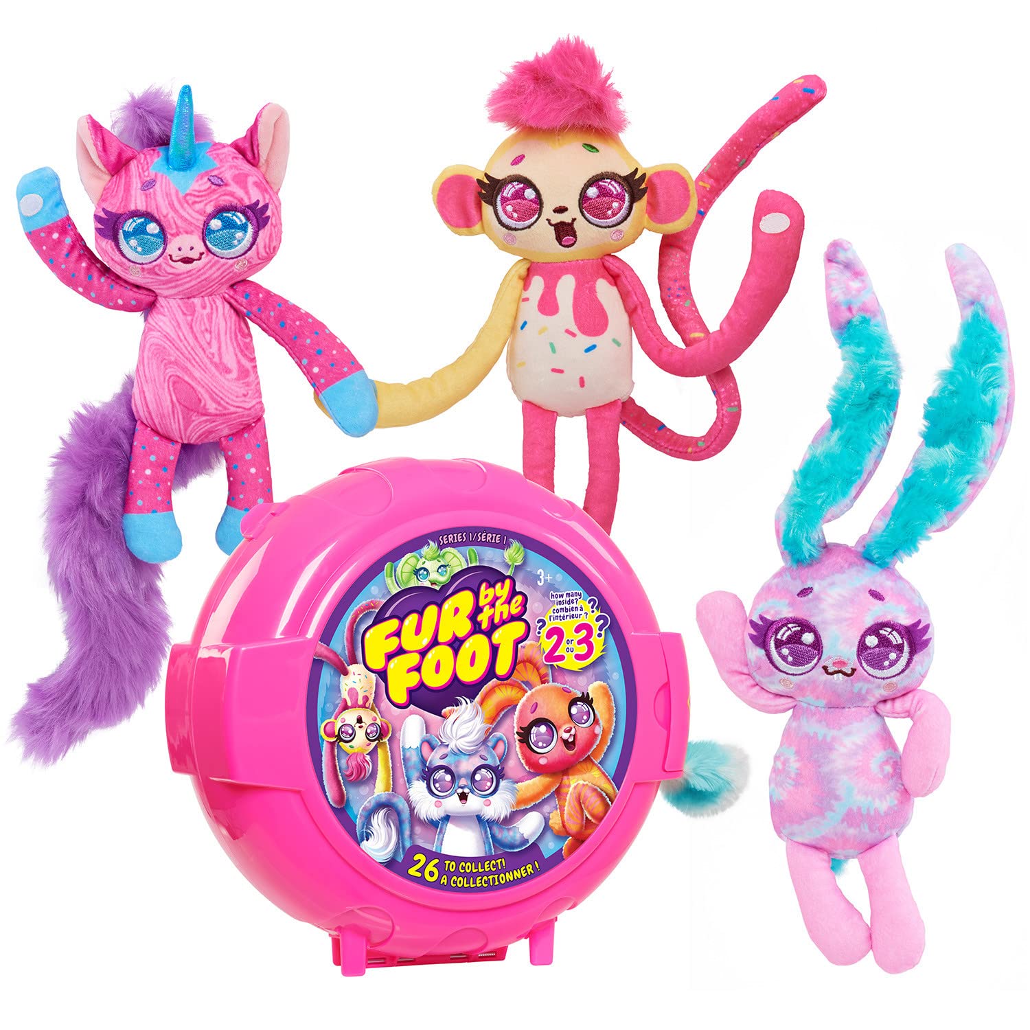 Fur by the Foot 14-inch Bubble Gum Besties Series 1 Plush Stuffed Animals, Plushies
