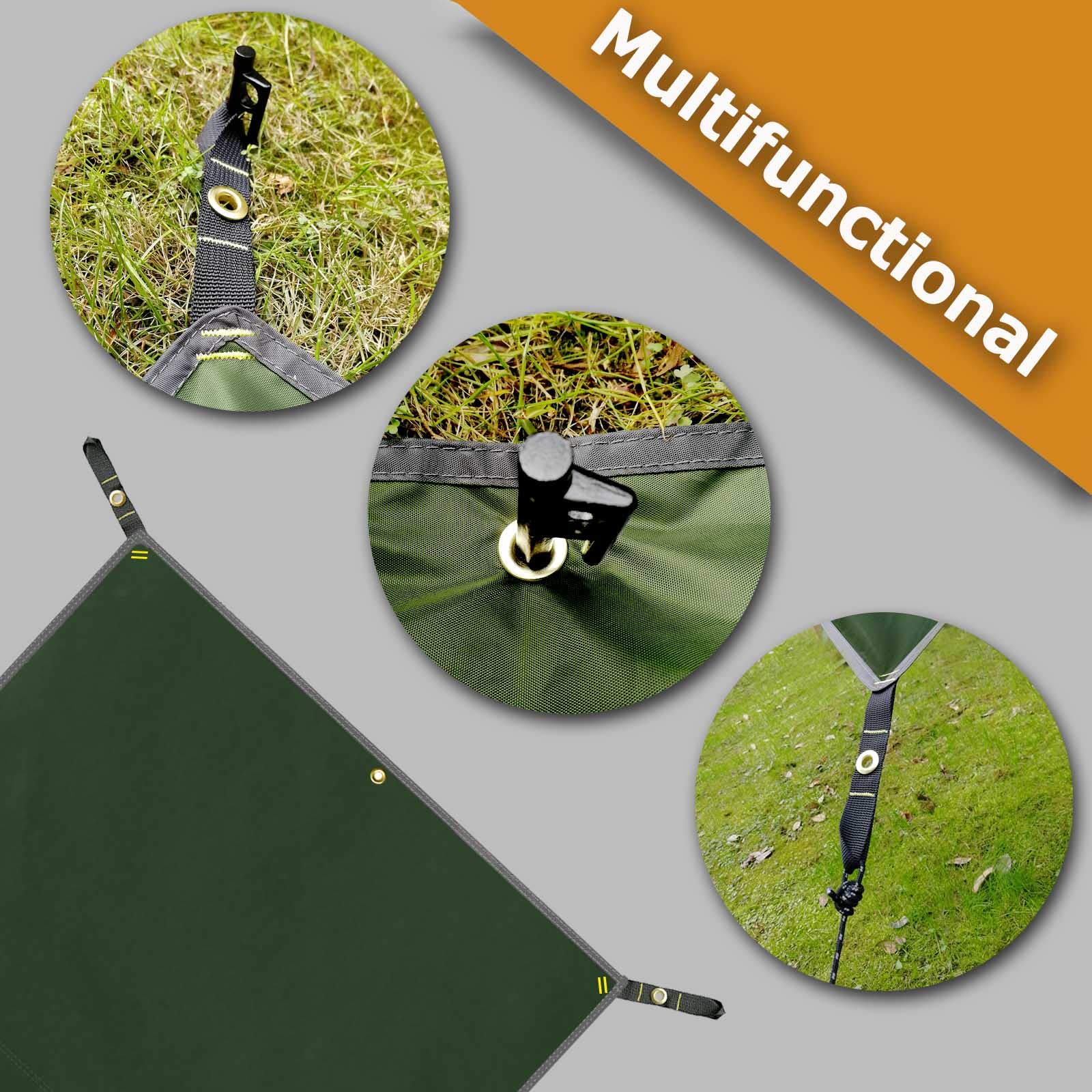 Frelaxy Tent Footprint, Waterproof Camping Tarp, High-Density Tent Tarp with PU3000mm Waterproofing for Hiking, Camping, Backpacking, Outdoor