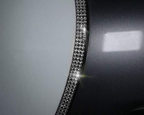 eing Door Edge Anti-Scratch Sticker Door Crash Bumper Crystal Bling Protection Tape Rubber Strip Car Door Protector/ Guard,90cm/35.4" Each One,4Pack/Set,White