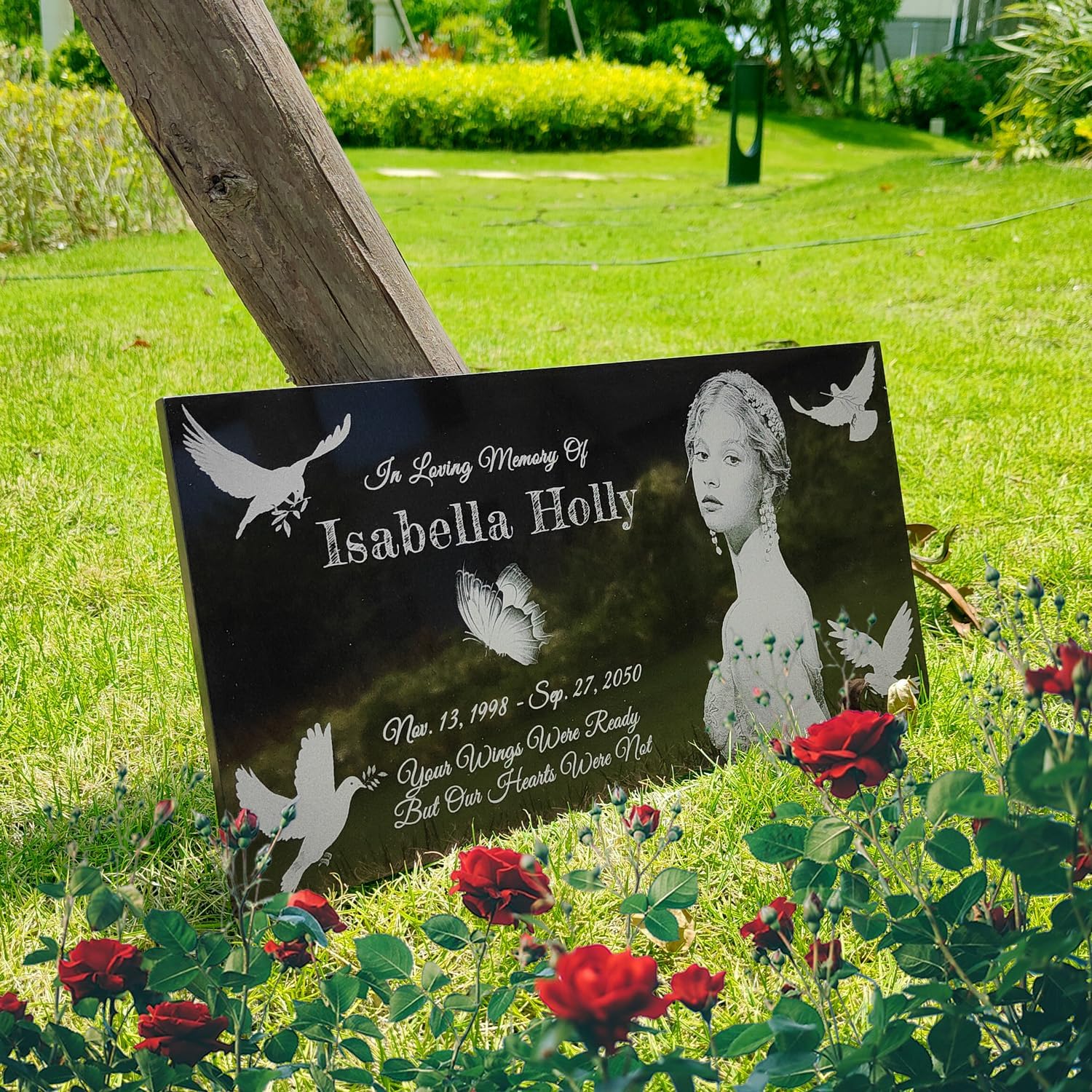 Human Memorial Stone Personalized,Grave Plaque,Graves Stones,Grave Marker,Memorial Grave,Grave Decorations,Headstones for Graves