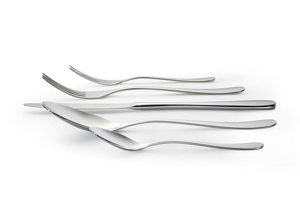 Villeroy & Boch Vivo Group-New Fresh Basic Service, 24 Pieces, Universal Cutlery Set Day Use, 18/10 Stainless Steel, Silver