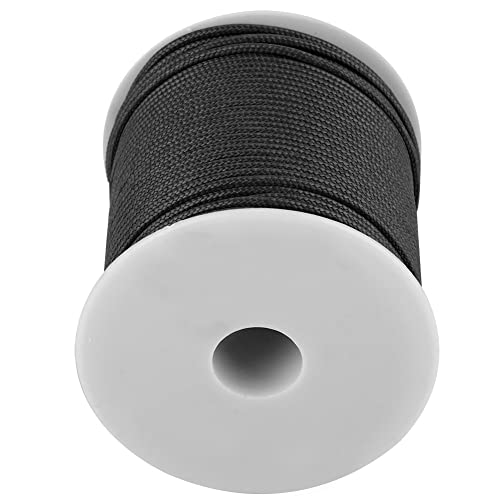 Fish Line, Fishing Line 16 Strand 50meter/164ft 2mm Handheld for Wreck Cave Diving(Black)