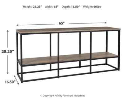 Signature Design by Ashley Yarlow 65" Urban TV Stand, Fits TVs up to 70", Black