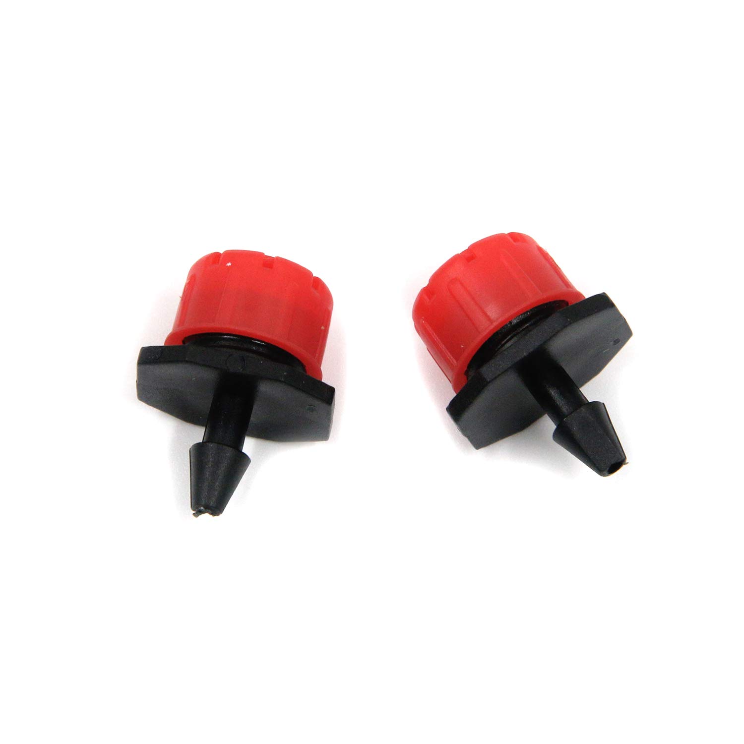 FarBoat 100pcs Irrigation Drippers Sprinklers 4/7mm Emitters Drip Adjustable 8 Holes for Watering System