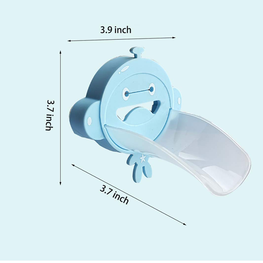 Faucet Extender Silicone Faucet Cover Faucet Extender for Toddlers Babies Kids Children (Blue)