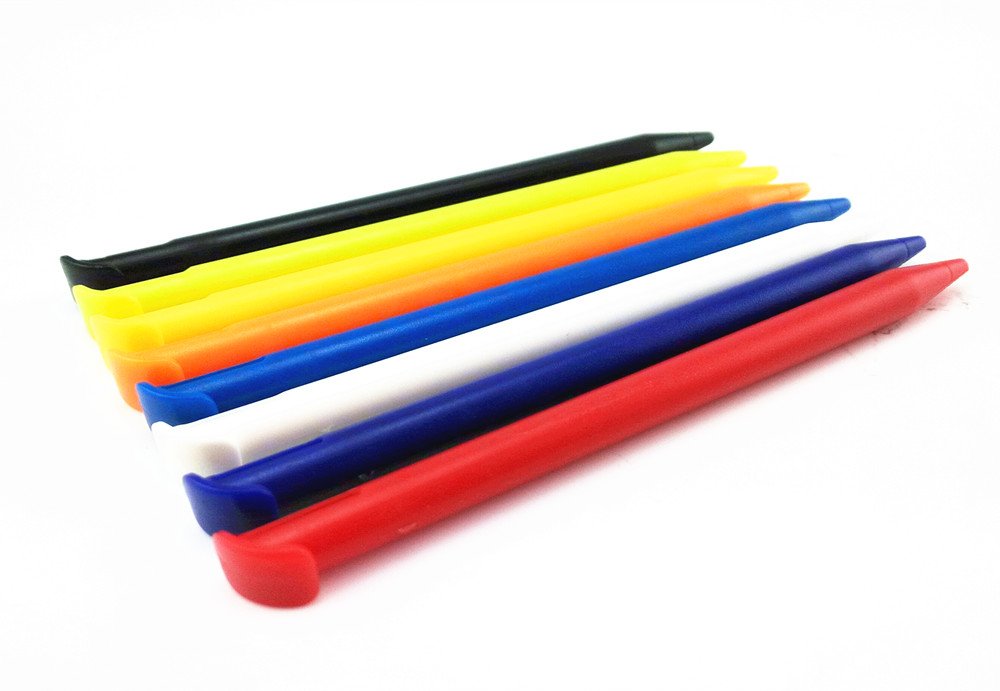 yueton Pack of 8 Colorful Plastic Replacement Stylus Touch Screen Pen Set, Compatible with Nintendo New 3DS XL, 3DS LL