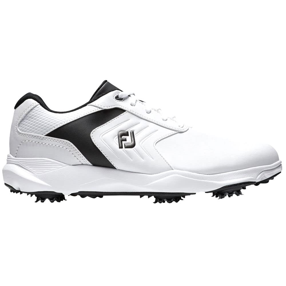 FootJoy Men's eComfort Previous Season Style Golf Shoe, White, 10.5