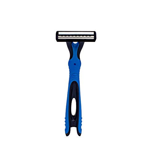 Dorco TNA 2000 | Disposable Razors for Men | Easy Slider Twin Blade, 4 Extra Cartridges included | Pack of 2
