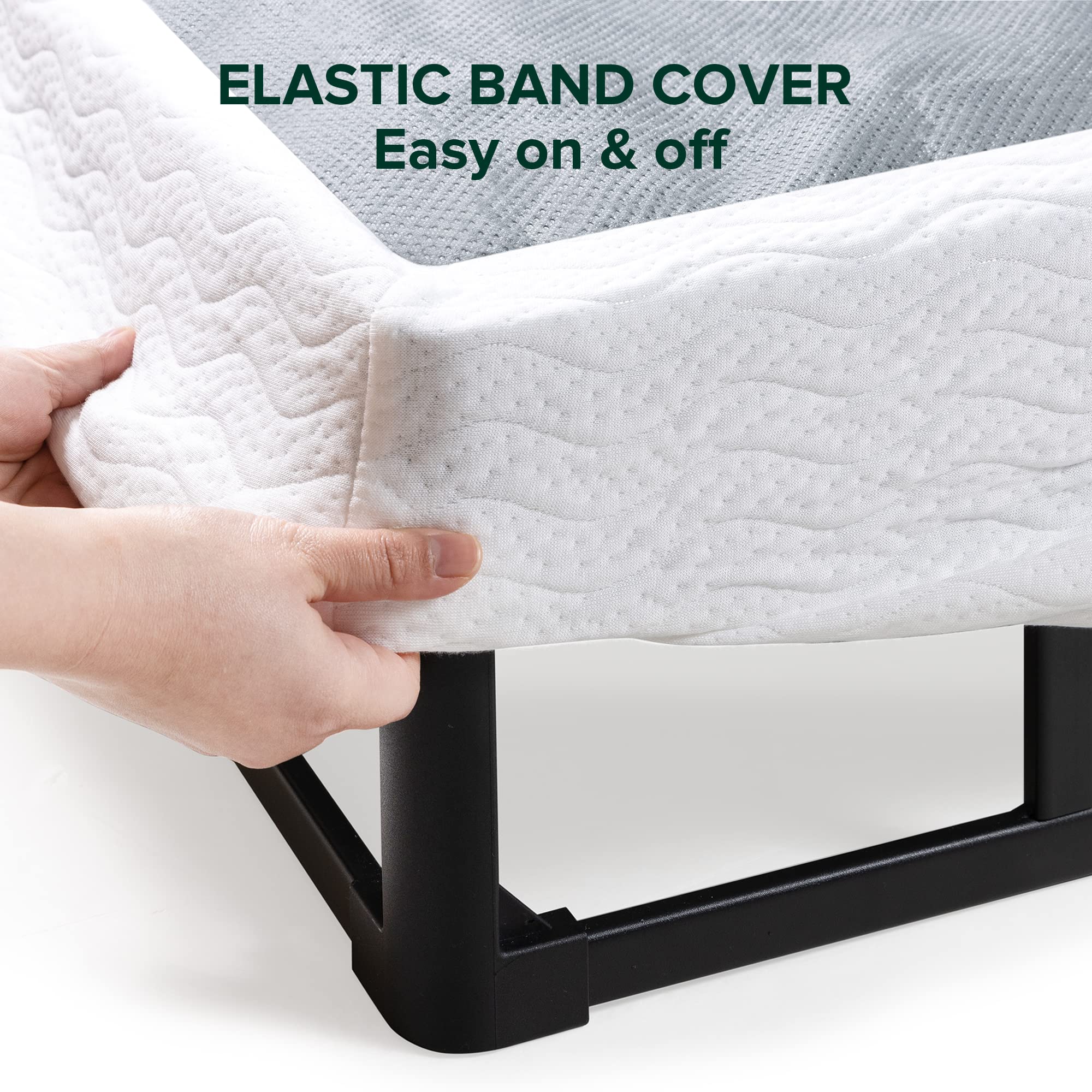 ZINUS 9 Inch Metal Smart Box Spring, Mattress Foundation, Strong Metal Frame, Easy Assembly, California King