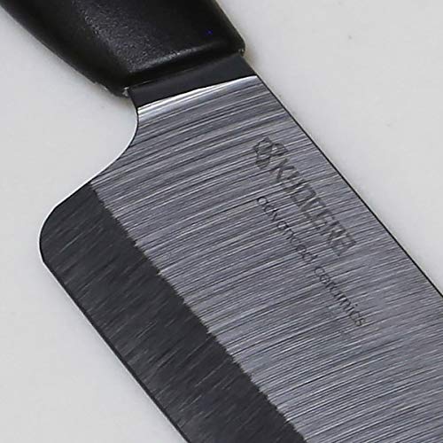 Kyocera FK-3PC-BKBK Ceramic Advanced Knife Set, 5.5" 4.5" 3", Black Handle With Black Blade